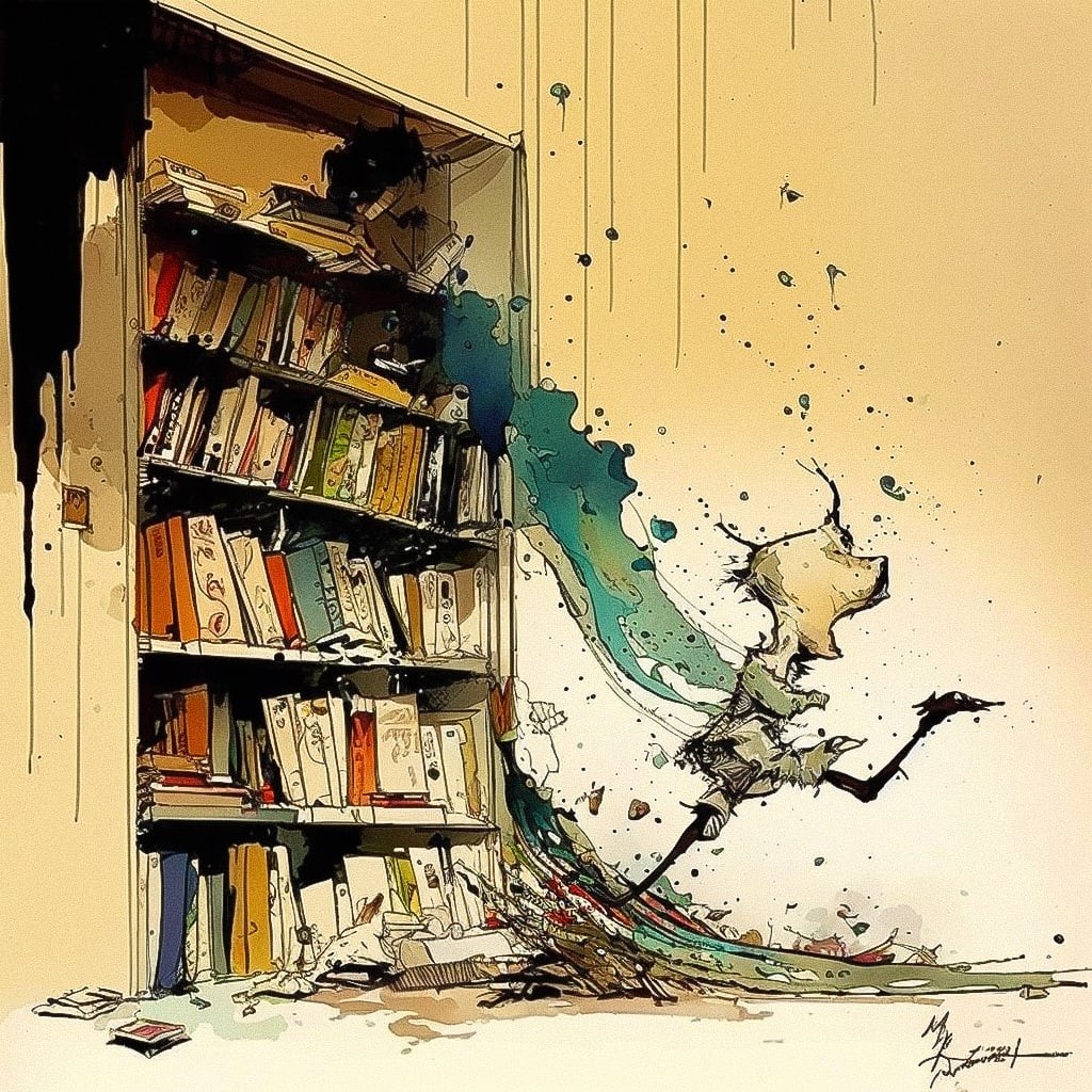 Ralph Steadman Midjourney style | Andrei Kovalev's Midlibrary